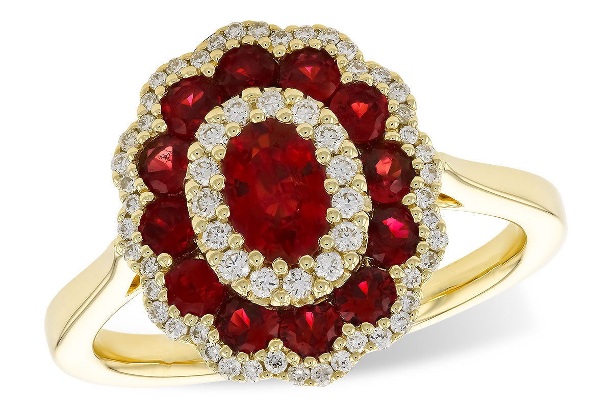 14K Gold Ruby and Diamond Ring – Embler's Jewelers