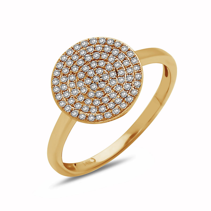 Pave Diamond Disc Ring – Embler's Jewelers